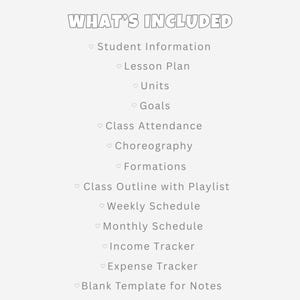 Dance Teacher Lesson Plan Bundle, Printable Dance Class Planner, Dance ...