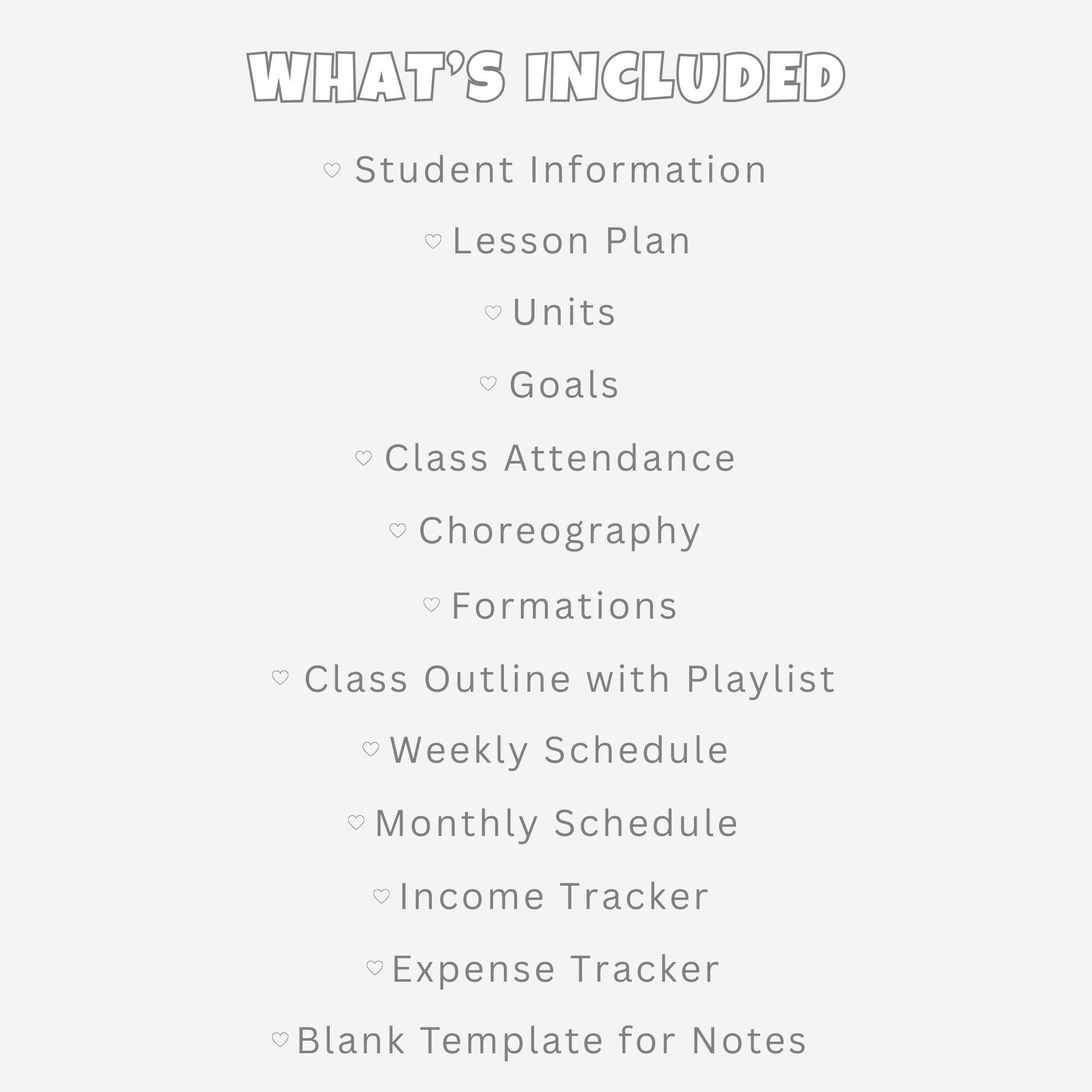 Dance Teacher Lesson Plan Bundle, Printable Dance Class Planner, Dance ...