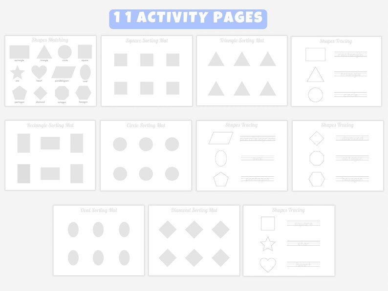 Shapes Busy Book for Toddler, Montessori Quiet Book, Shapes Matching ...