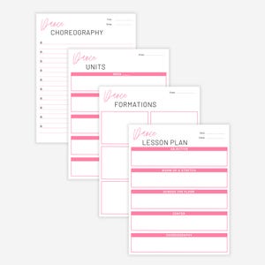 Dance Teacher Lesson Plan Bundle, Printable Dance Class Planner, Dance ...