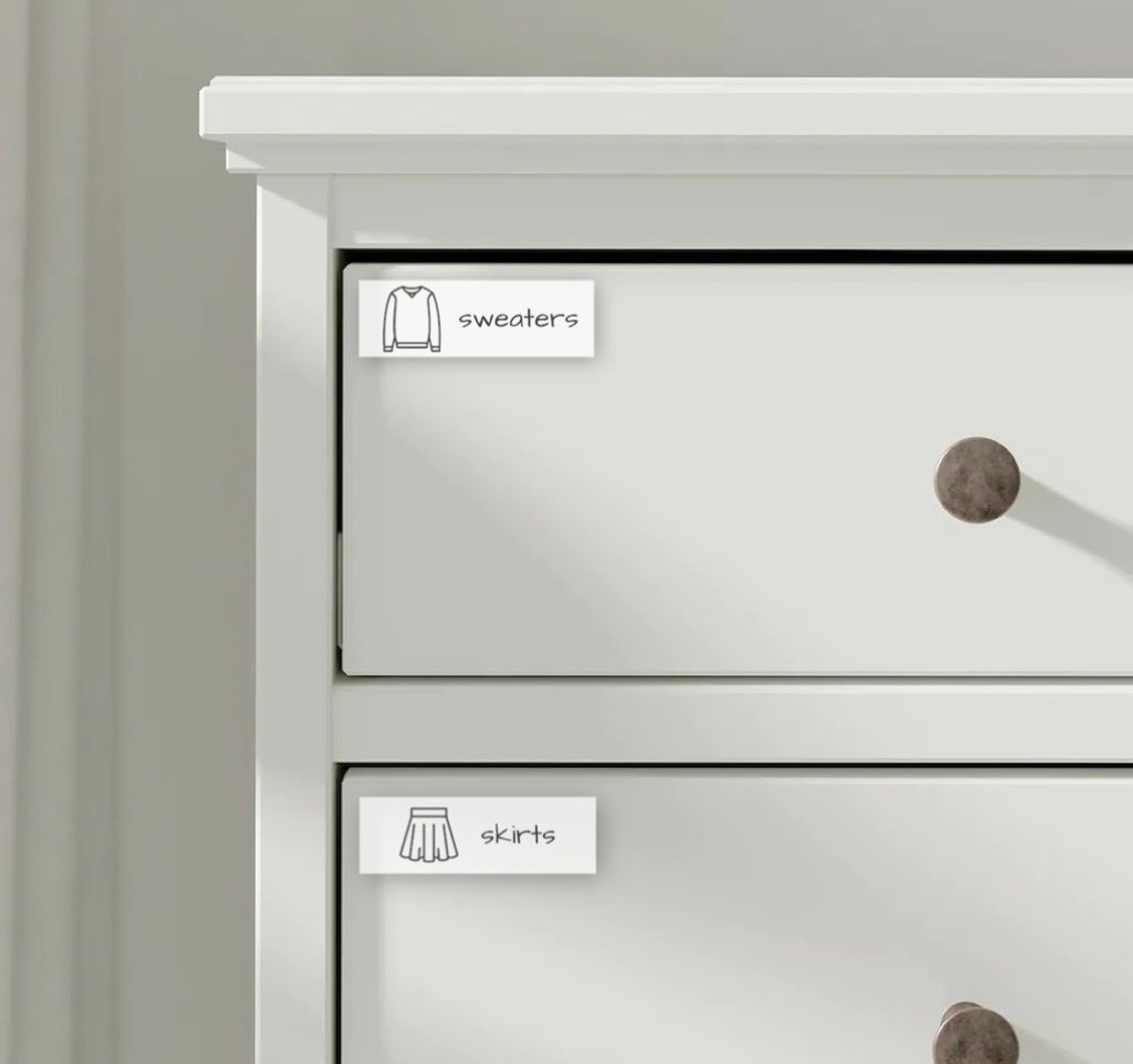 Kids Dresser Drawer Label, Closet Storage Label, Clothes Case Label ...