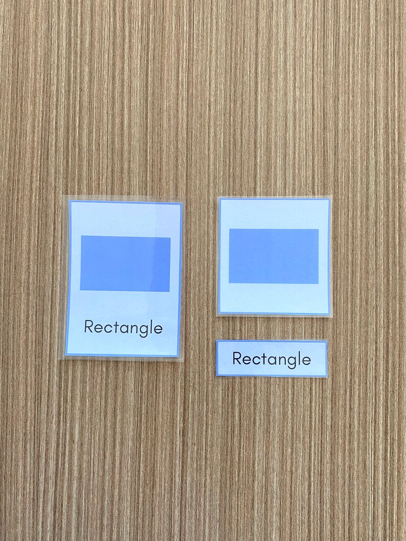 Shapes Flash Cards Printable Preschool Montessori - Etsy