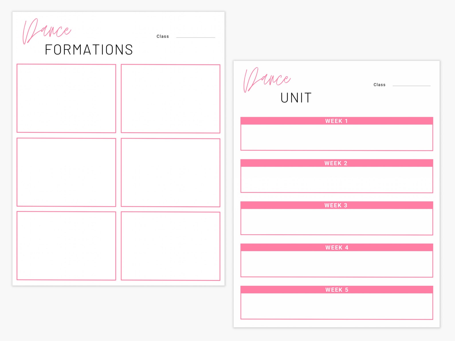 Dance Teacher Lesson Plan Bundle, Printable Class Planner, Attendance ...