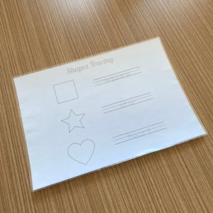 Shapes Busy Book for Toddler Montessori Quiet Book Shapes - Etsy