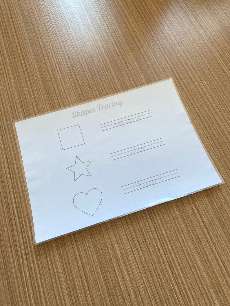 Shapes Busy Book for Toddler Montessori Quiet Book Shapes - Etsy