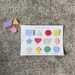 Shapes Matching Activity Page, Match the Shapes Game for Toddler and ...