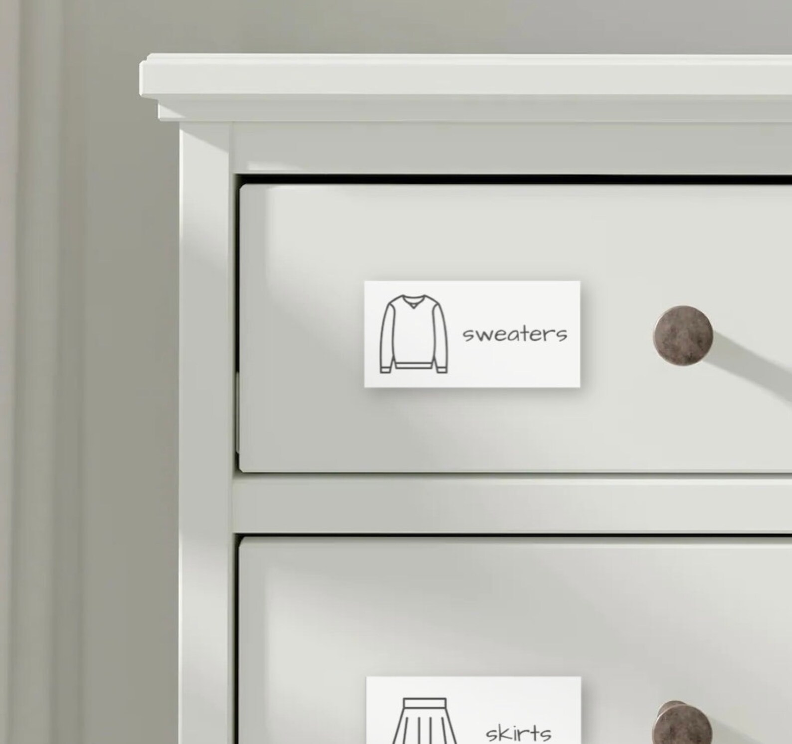 Kids Dresser Drawer Label, Closet Storage Label, Clothes Case Label ...