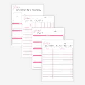 Dance Teacher Lesson Plan Bundle, Printable Dance Class Planner, Dance ...
