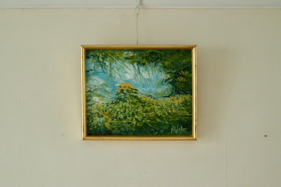 Original Mid Century Oil on Canvas – “forest Floor” by Helmut Weber ...