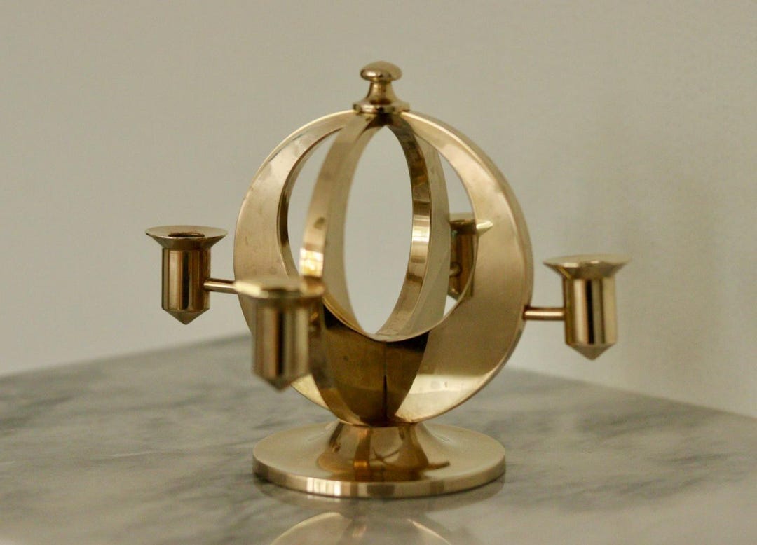 Swedish Brass Candelabra by Arthur Pe Kolbäck - Etsy