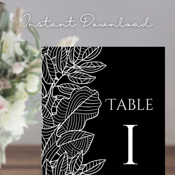Formal Table Number - Etsy
