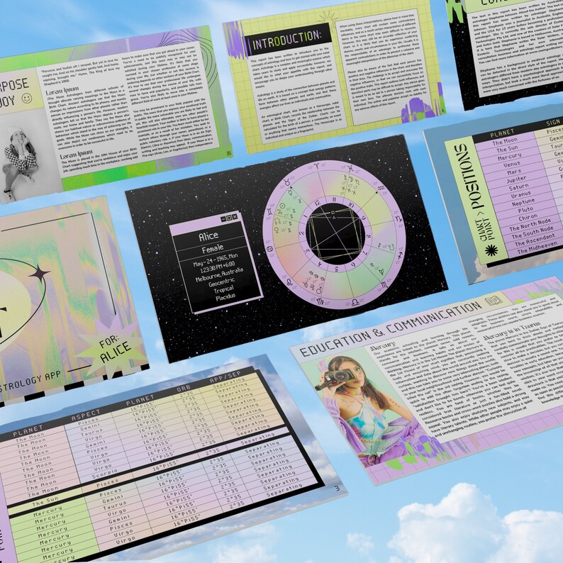 In-depth Birth Chart Reading, Astrology Reading, Birth Chart, Natal ...