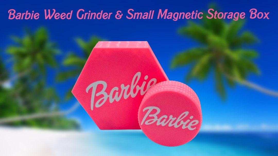 Barbie Weed Grinder With Storage & Small Magnetic Box - Etsy