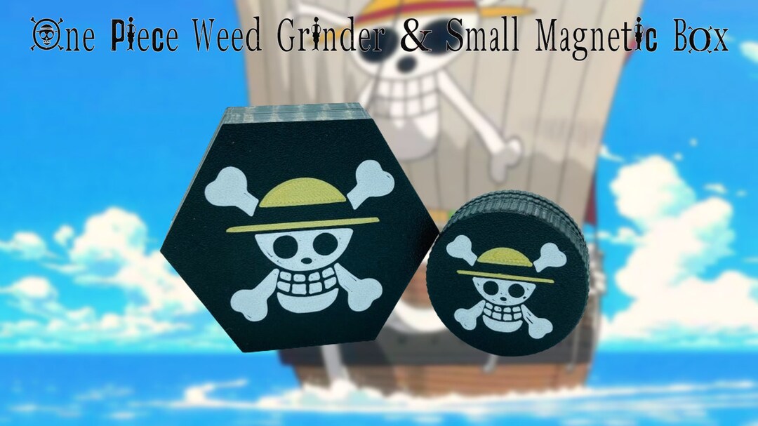 One Piece Weed Grinder With Storage & Small Magnetic Box - Etsy
