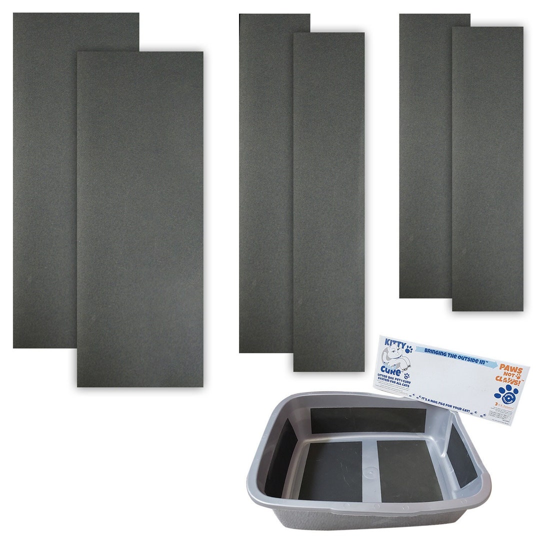 Kitty Cure Cat Scratching Manicure Strips, Scratch Liner for Litter Box ...