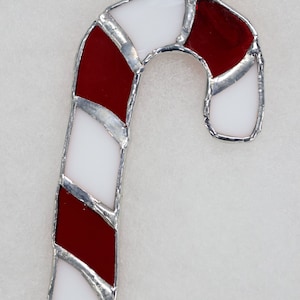 Stained Glass Christmas Ornament - Stained Glass Candy Cane - Stained ...