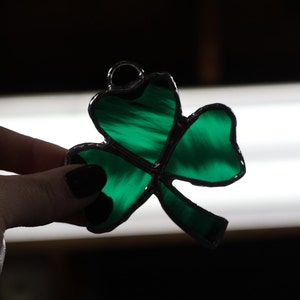 Stained Glass Shamrock - St. Patrick Shamrock - Three Leaf Clover ...