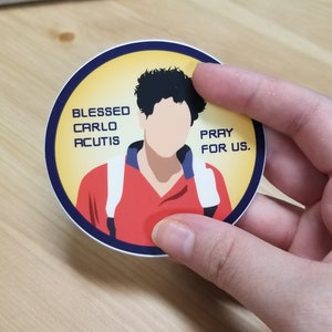 Blessed Carlo Acutis Sticker - Catholic Sticker - Vinyl Sticker - Etsy