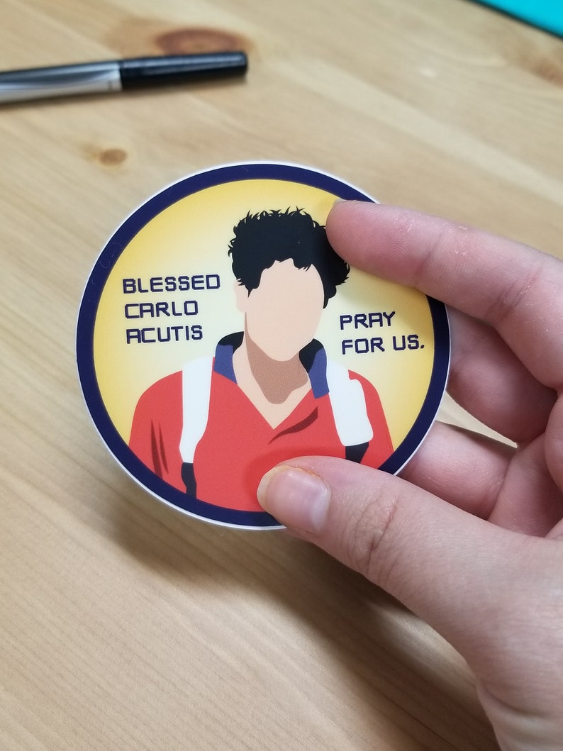 Blessed Carlo Acutis Sticker - Catholic Sticker - Vinyl Sticker - Etsy