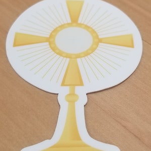 Eucharistic Adoration Sticker - Vinyl Sticker- Catholic Sticker - Etsy