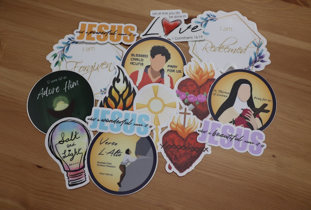 Pick 3 Sticker Bundle - Catholic Stickers - Etsy