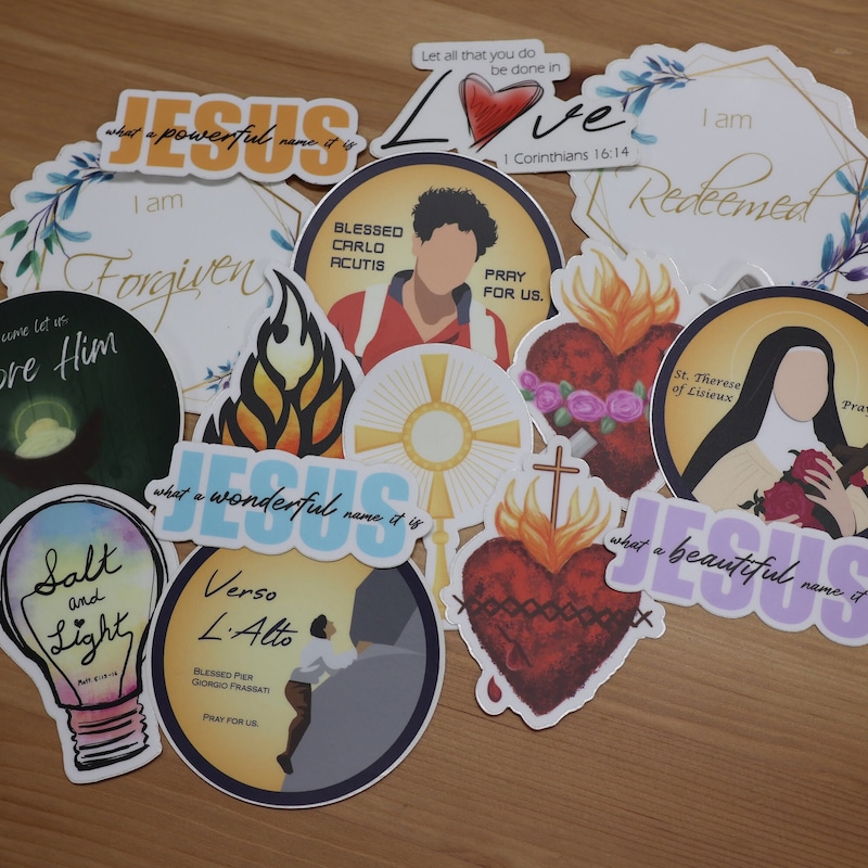 Catholic Stickers - Etsy