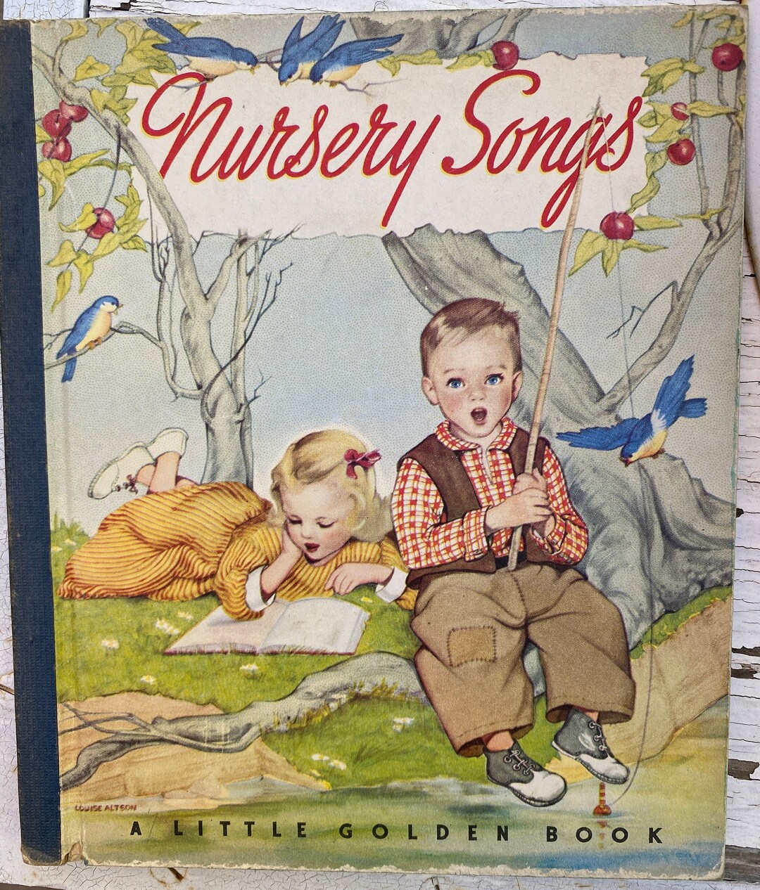 Nursery Songs, 1944, by Leah Gale, Little Golden Book, Very Good ...