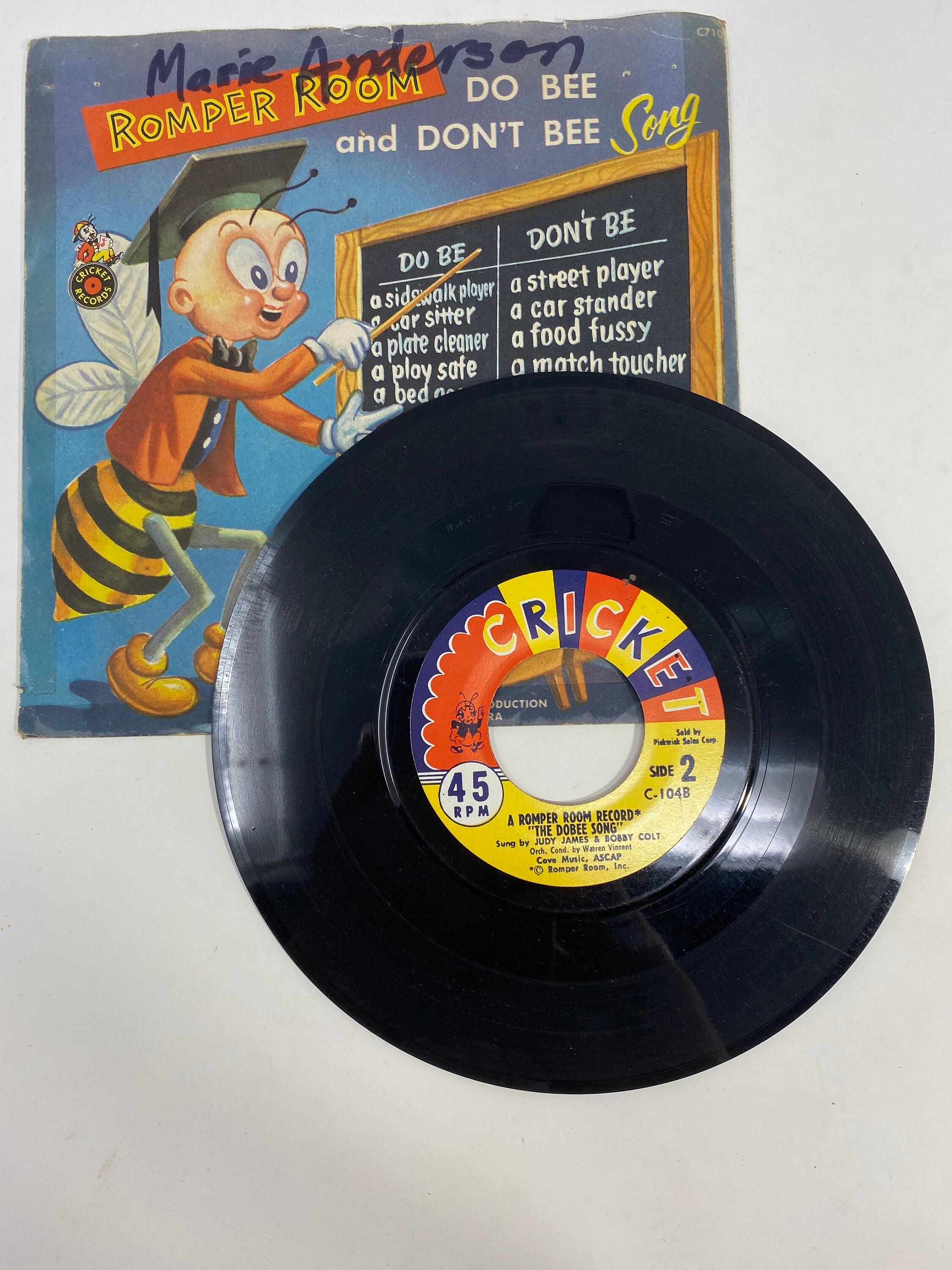 Vintage Romper Room Do Bee and Don't Bee Song, 45 RPM - Etsy