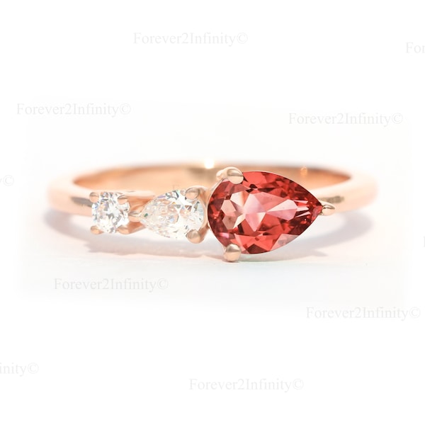 Padparadscha Sapphire Ring - Etsy