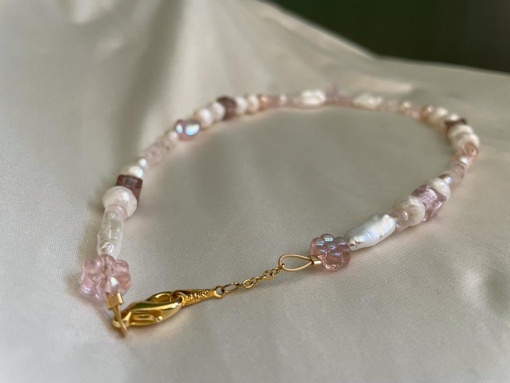 Caracola – Shell-inspired Pearl & Bead Choker | Handmade in Portland - Etsy