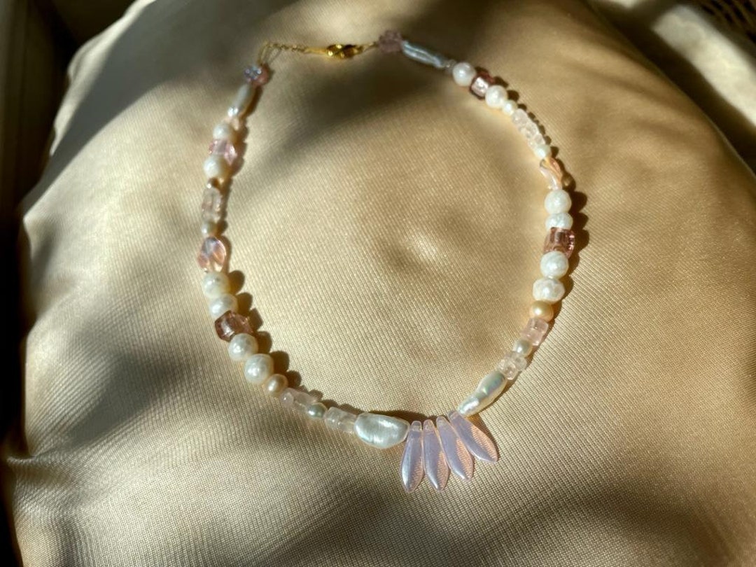 Caracola – Shell-inspired Pearl & Bead Choker | Handmade in Portland - Etsy