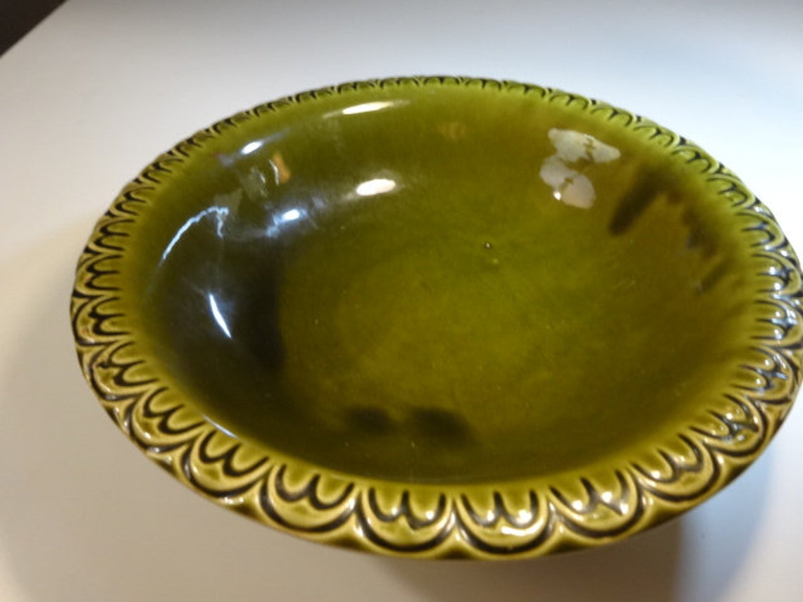 Vintage Avocado Mccoy Avocado Wash Basin - Etsy