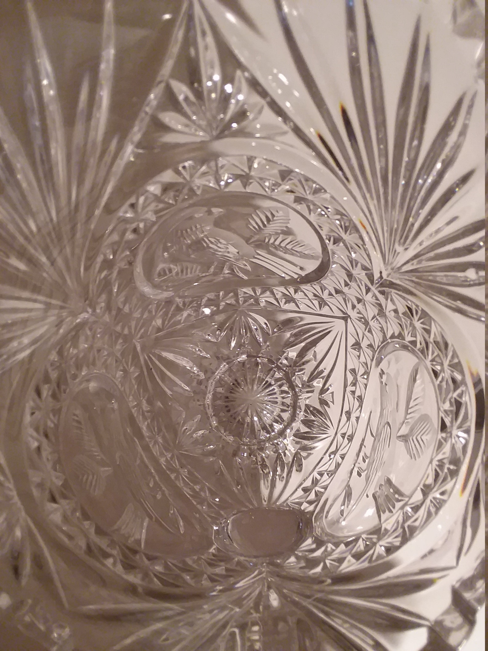 Vintage the Byrdes Collection by Hofbauer Crystal Pitcher - Etsy