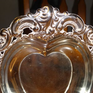 Vintage Godinger Heart Shaped Silver Plate Candy Dish Trinket Dish - Etsy