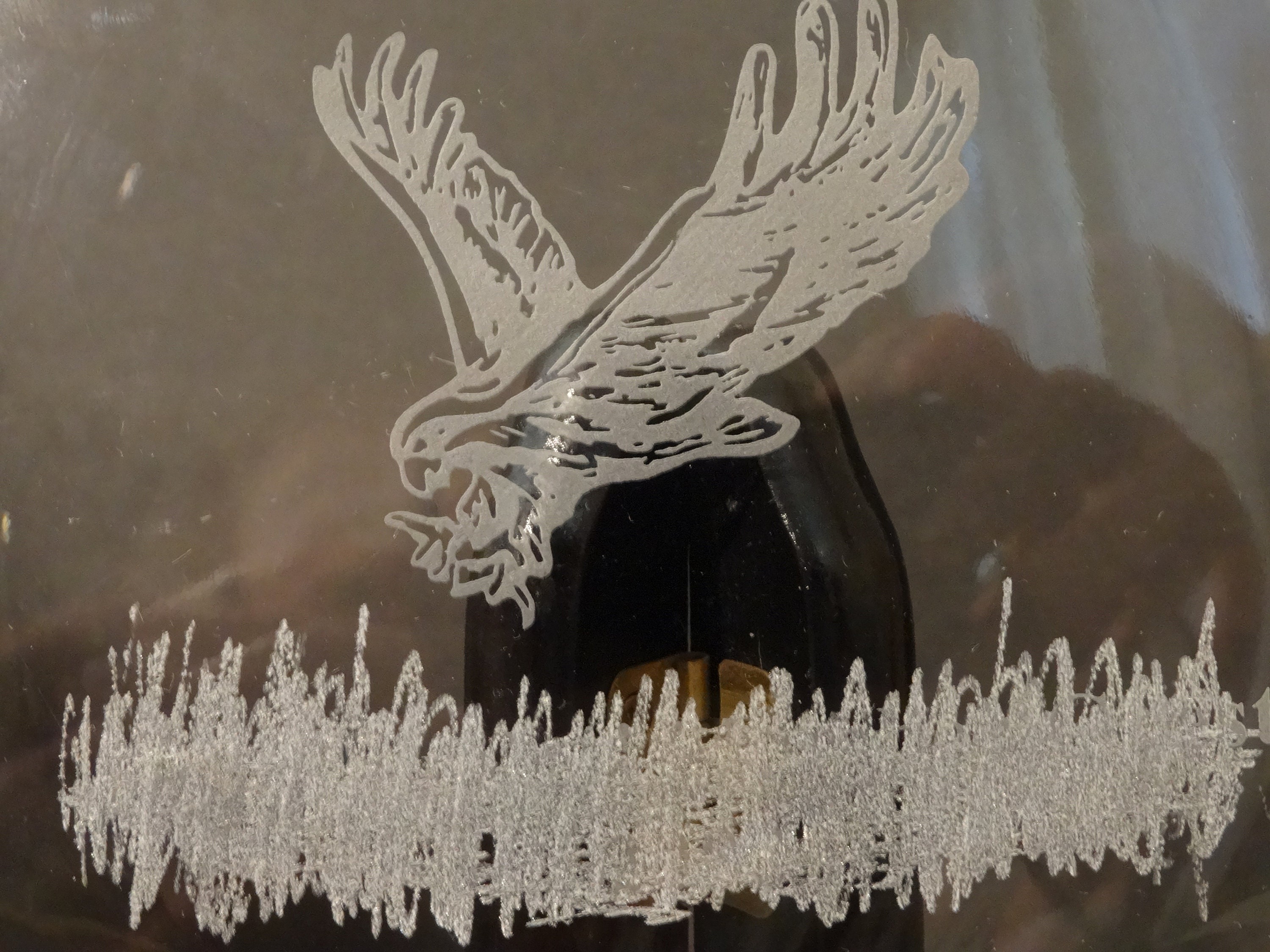 TIFFANY & CO. Rock Cut Crystal Presenation Plate Etched Bird - Etsy