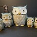 Vintage Owl Canister, Soap/lotion Dispenser, Tootpick Holder, Salt and ...