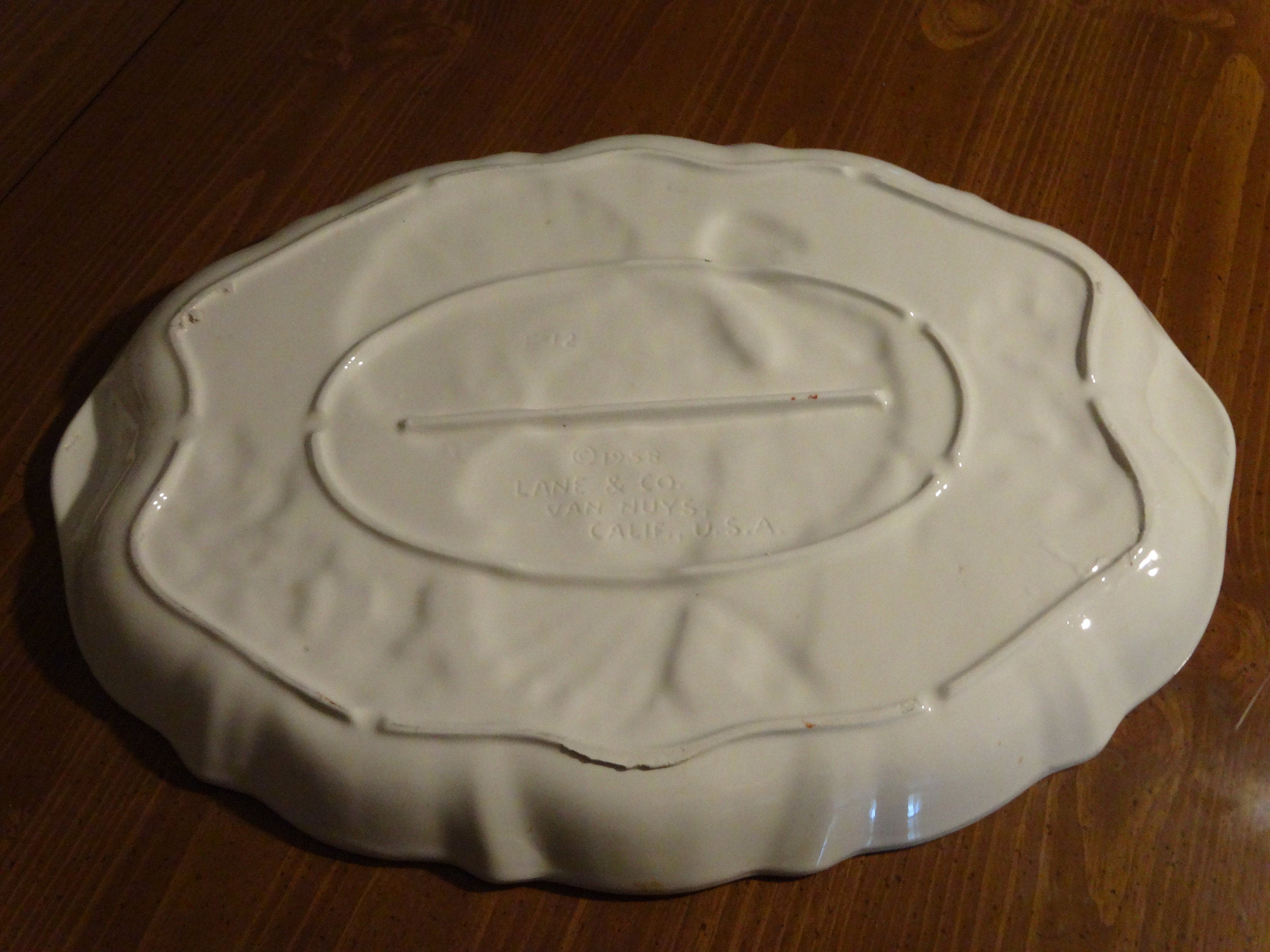 1958 Large Turkey Platter LANE & CO. Van Nuys, CA 18.5 Platter - Etsy
