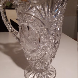 Vintage the Byrdes Collection by Hofbauer Crystal Pitcher - Etsy