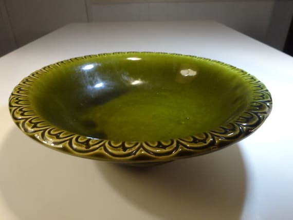 Vintage Avocado Mccoy Avocado Wash Basin | Etsy