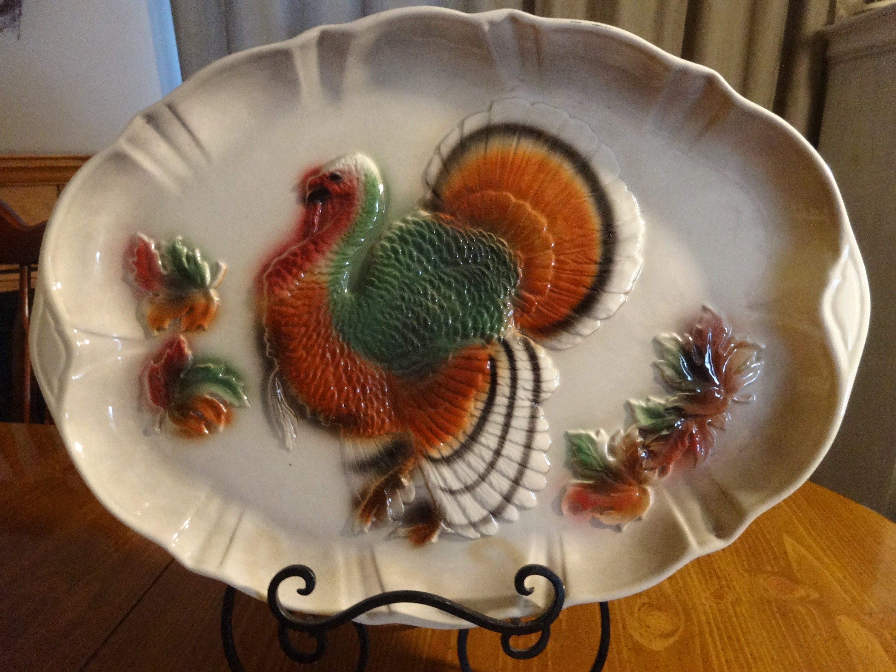 1958 Large Turkey Platter LANE & CO. Van Nuys, CA 18.5 Platter - Etsy