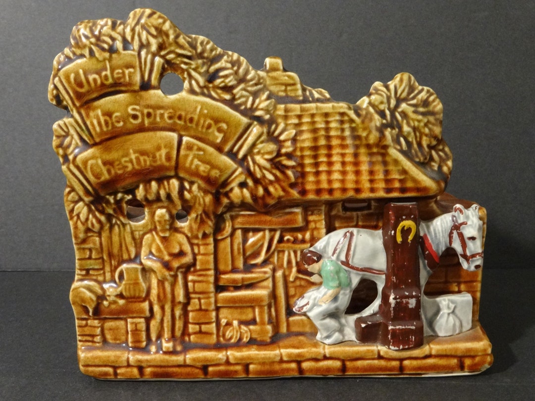 Mccoy Planter "under the Spreading Chestnut Tree" Two Hole Planter ...