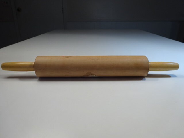 Vintage 1960 Ekco Wooden Rolling Pin - Etsy