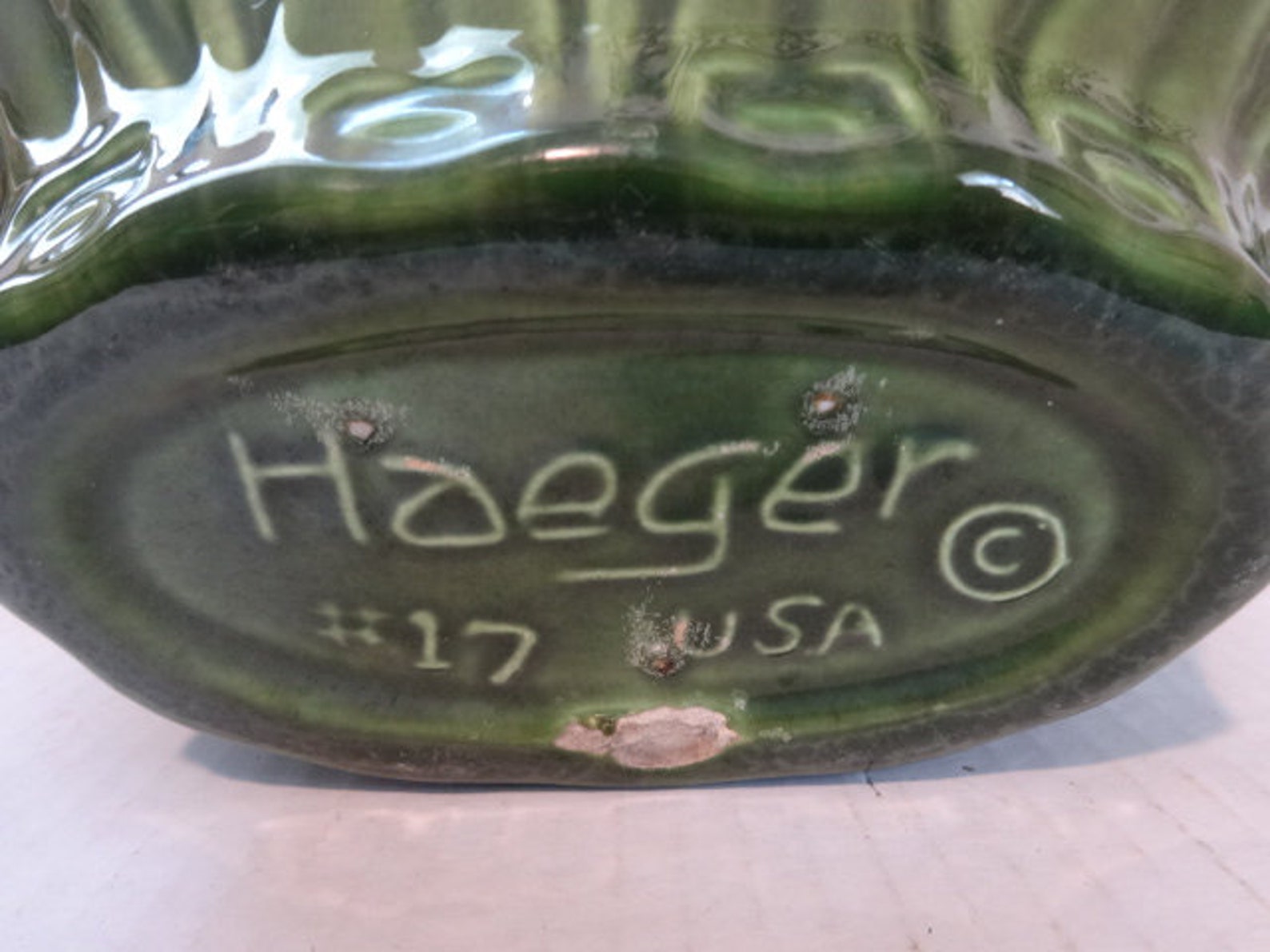 Vintage Green Oval Haeger Pottery Planter - Etsy