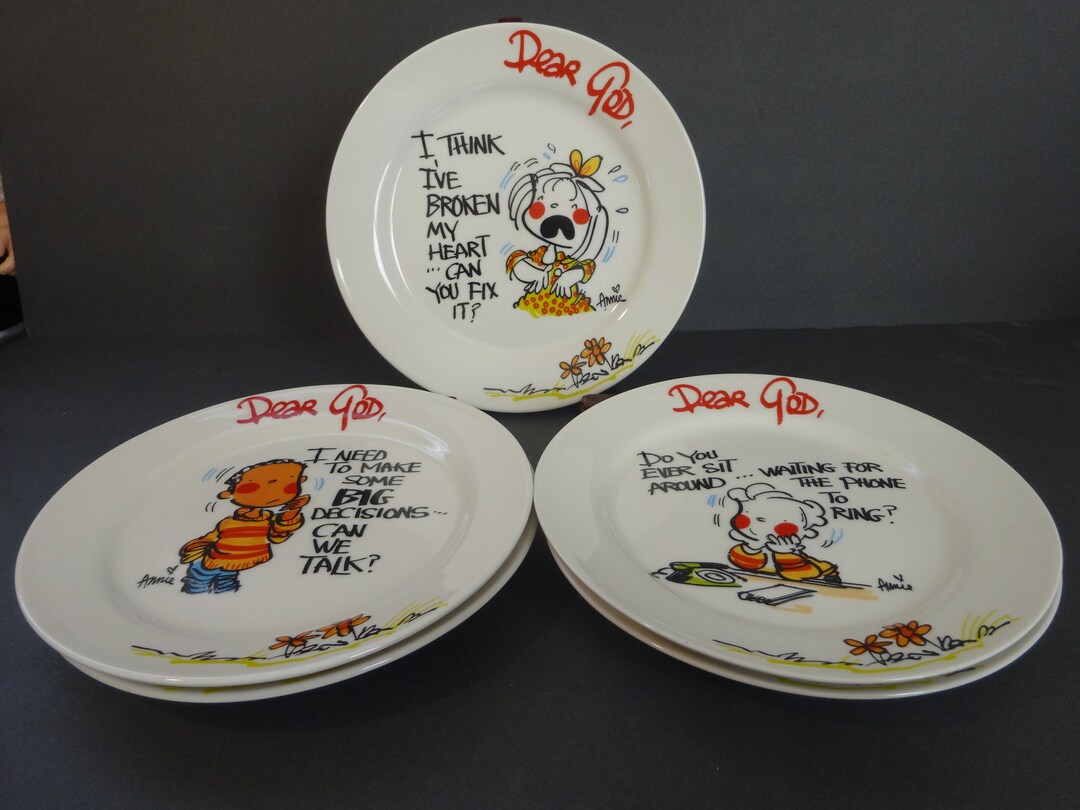 Vintage 5 Dear God Kids Display Royal Norfolk Plates - Etsy