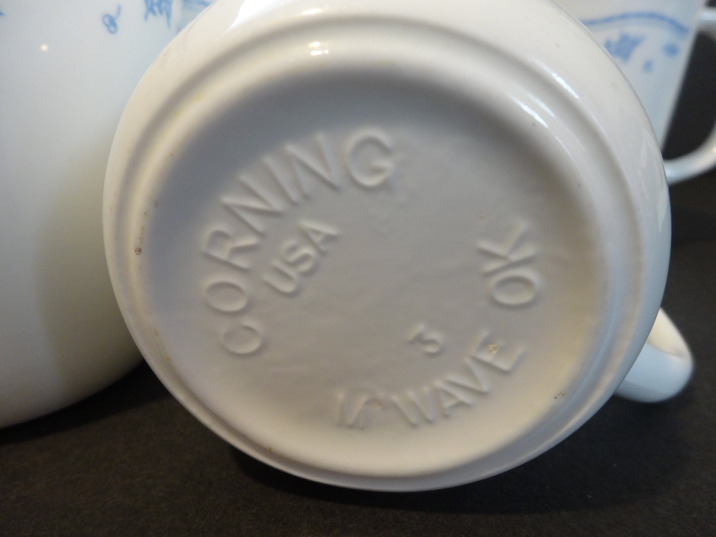 Corning morning Blue Pattern Cups Set of 5 USA - Etsy