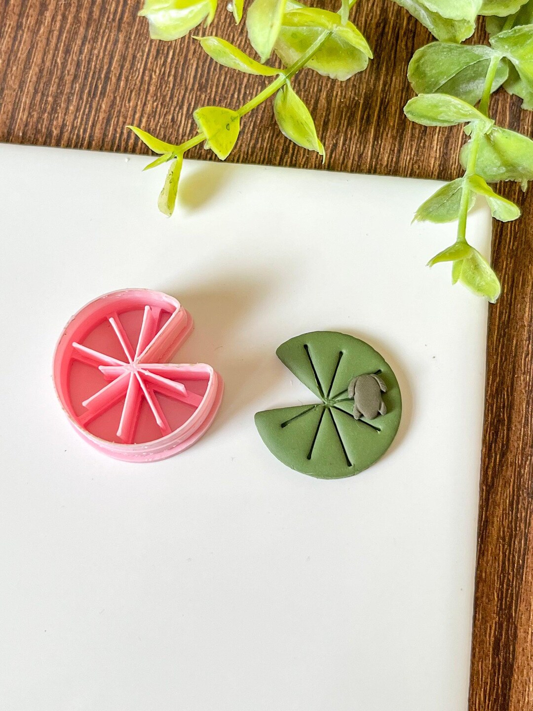 Detailed Lily Pad Cutter, Swamp Cutter for Polymer Clay, Polymer Clay ...