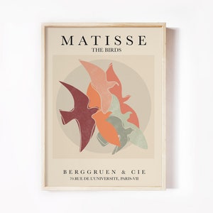 Matisse the Birds Print, Museum Poster, Art Exhibition Print, Matisse ...