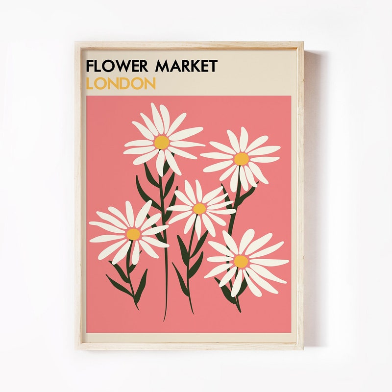 London Flower Market Print - Etsy
