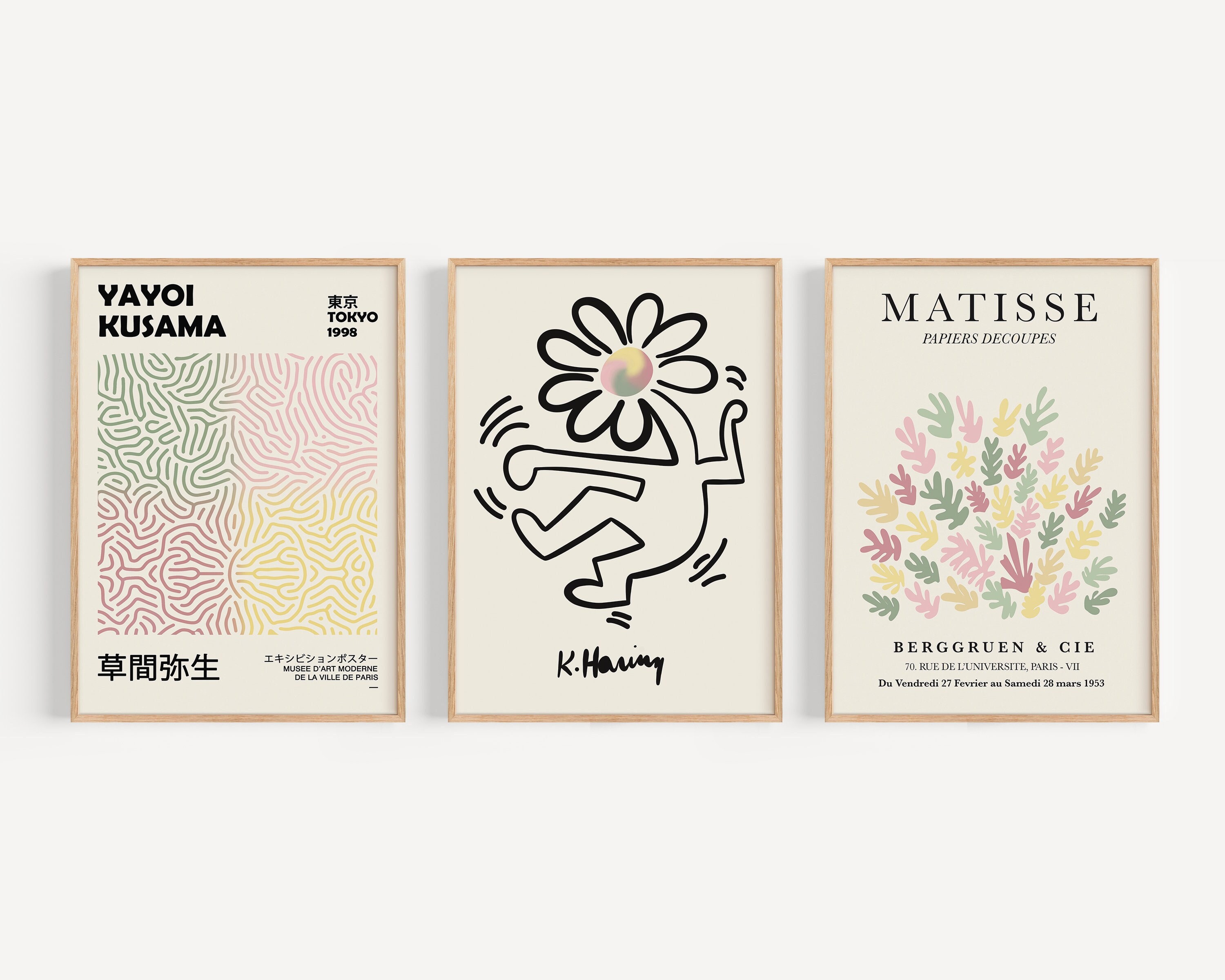 Exhibition Poster Set Gallery Wall Set 3 Piece Wall Art | Etsy