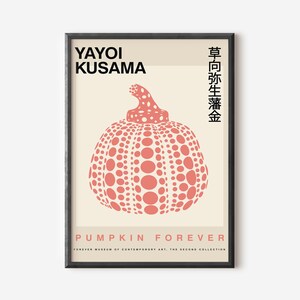 Yayoi Kusama Pumpkin Print Yayoi Kusama Poster Kusama - Etsy